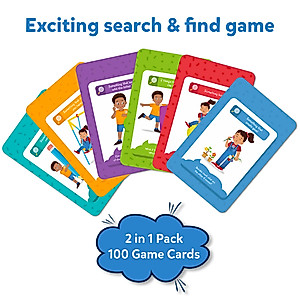 Skillmatics Card Game - Found It Indoor & Outdoor Combo, Scavenger Hunt for Kids, Girls, Boys, Fun Family Game, Gifts for Ages 4, 5, 6, 7