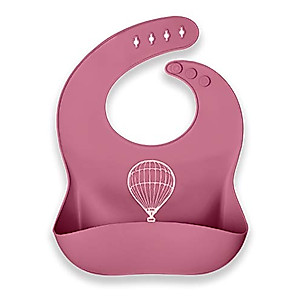 Sweet Child 3 Pack Silicone Baby Bibs Waterproof, Deeper Food Catcher Pocket, Food Grade BPA Free, Odor Resistant, 6-24 Month