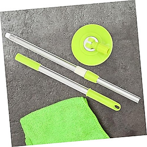 Beavorty Rotating Mop Rod Mop Poles Mop Stick Pole Replacement Mops Stick Pole Commercial Cleaning Mop Handle Telescopic Mop Handle Stick Mop Head Replacement Pole Mop Handles Green Plastic