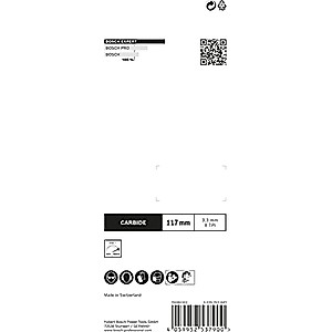 Bosch 3X Expert Plastic Composites Clean T301CHM Jigsaw Blade (for WPC Wood Plastic, Solid Surface Composite, Length 117 mm, Professional Accessory Jigsaw)
