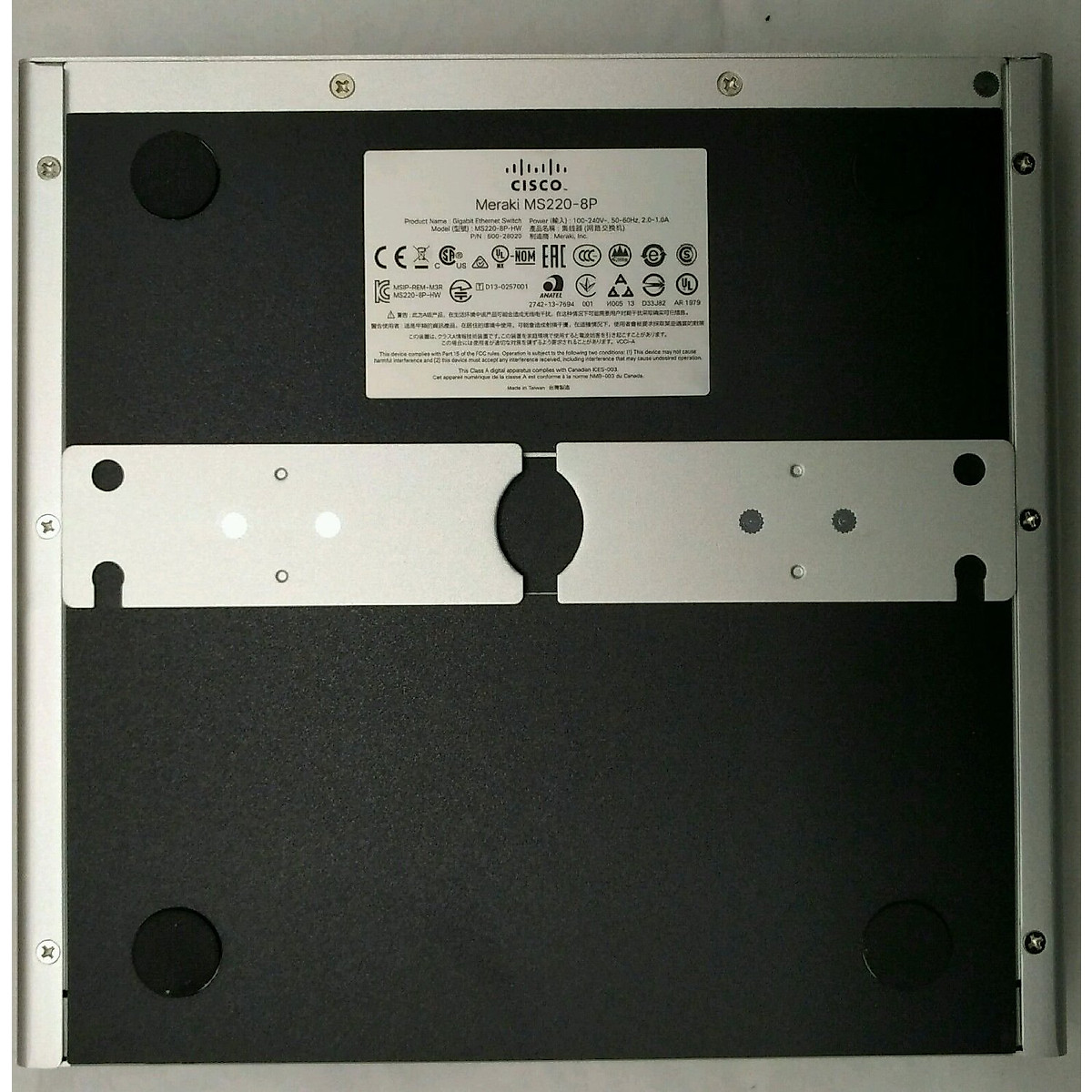 Meraki Cloud Managed MS220 Series 8 Port Gigabit PoE Switch - 8x 1GbE Ports - MS220-8P