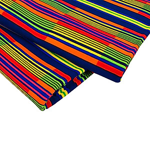 African Fabric 100% Cotton Fabric African Ankara Print Fabric 6 Yards One Piece 1525