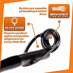 Halo Fishing XDII Pro Series Fishing Rod, Casting Rod, 7' (Medium Heavy)