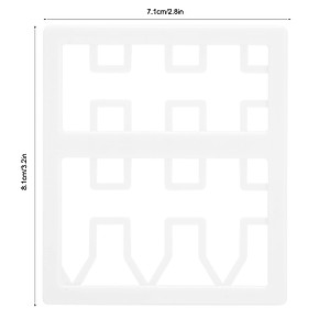 AUNMAS Fence Cookie Cutter, Plastic Fondant Cake Fence Printing Cutting for DIY Fondant, Gum Paste, Polymer Clay, Cake Border Decorating, White Baking Tool