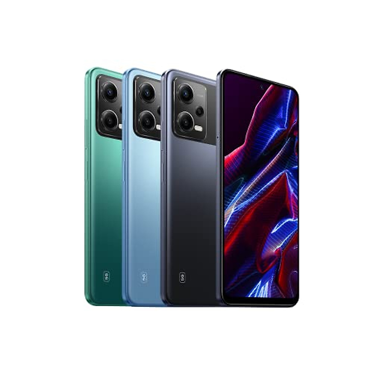 Xiaomi Poco X5 5G + 4G Volte Global Unlocked (256GB + 8GB) GSM 6.67" 48 MP Triple Camera (ONLY Tmobile Mint Tello USA Market) + (Car Fast Car 51W Charger Bundle) (Blue (Global Vesion))