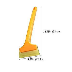 Ice Scrapers 3pcs Snow Brushes Deicing Ice Shovels - Auto Windshield Cleaning Tool Winter Snow Removal Tool for Car Garden Snow Cleaning Supplies - Yellow