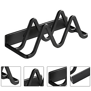 Cabilock Pot Lid Rack Wall Mounted Adhesive Pan Pot Cover Storage Rack Shelf Chopping Board Holder Drain Rack for Kitchen Home