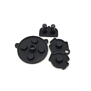 Soft Silicone Conductive Rubber Button Pad for Gameboy Advance GBA Replacement (Black)