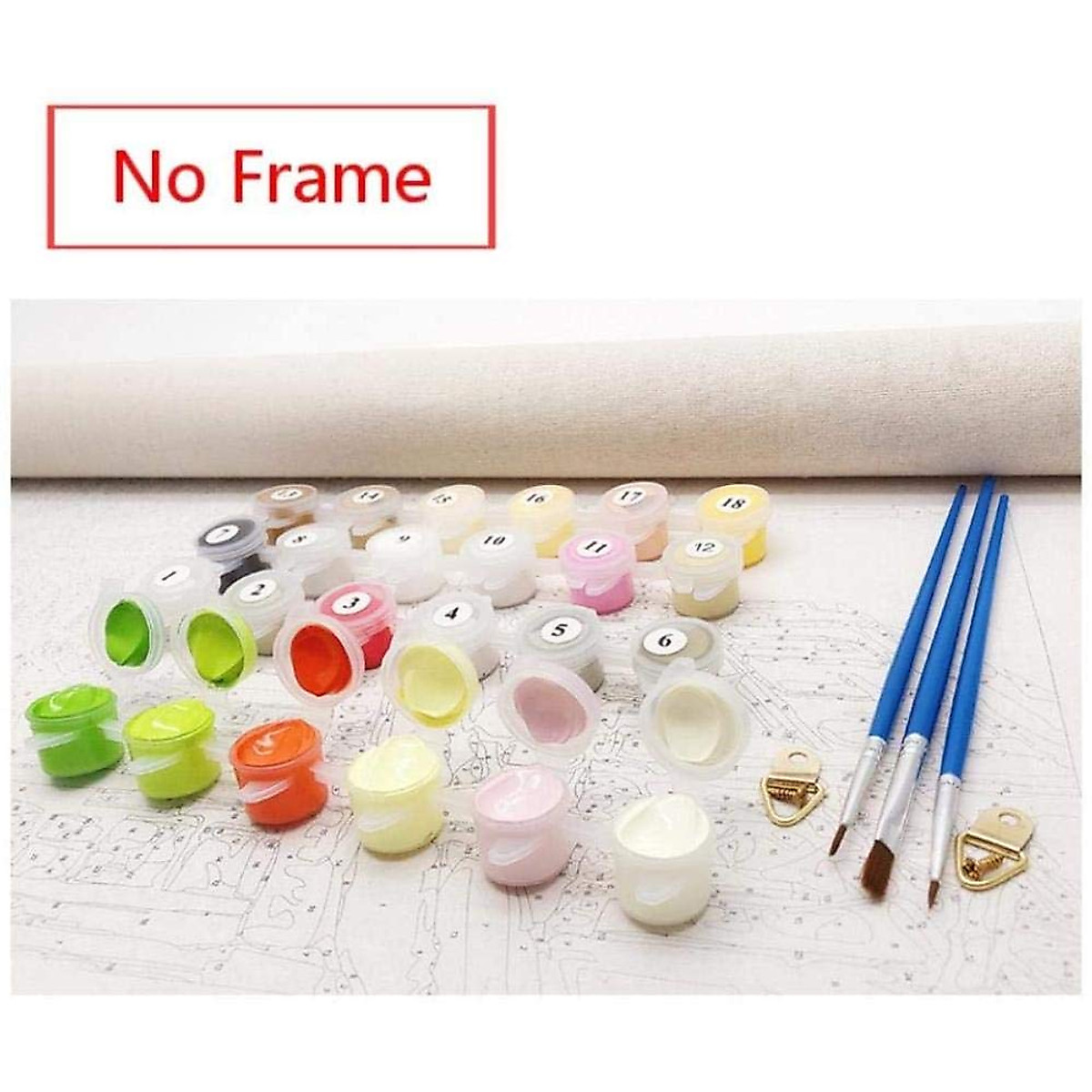 Gywinovo Paint by Number Kit with Acrylic Pigment On Canvas for Adults Beginner - Avenger Infinity Gauntlet 40x50cm 40x50cm Acrylic Pigment-with Paintbrushes