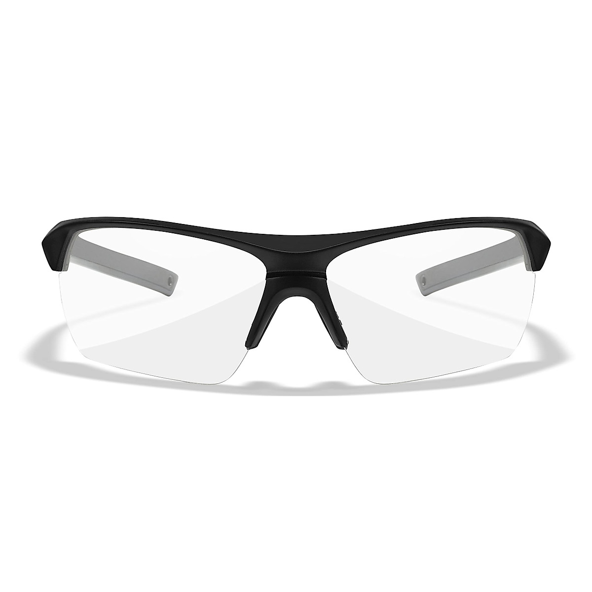 Wiley X 4004 Guard Advanced Glasses Smoke Grey Clear Lenses Matte Black Frame