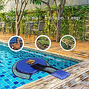 Pool Animal Escape Ramp,2 Pack Green Frog Saver for Critters, Pool Pad for Toads, Mice, Birds to Escape