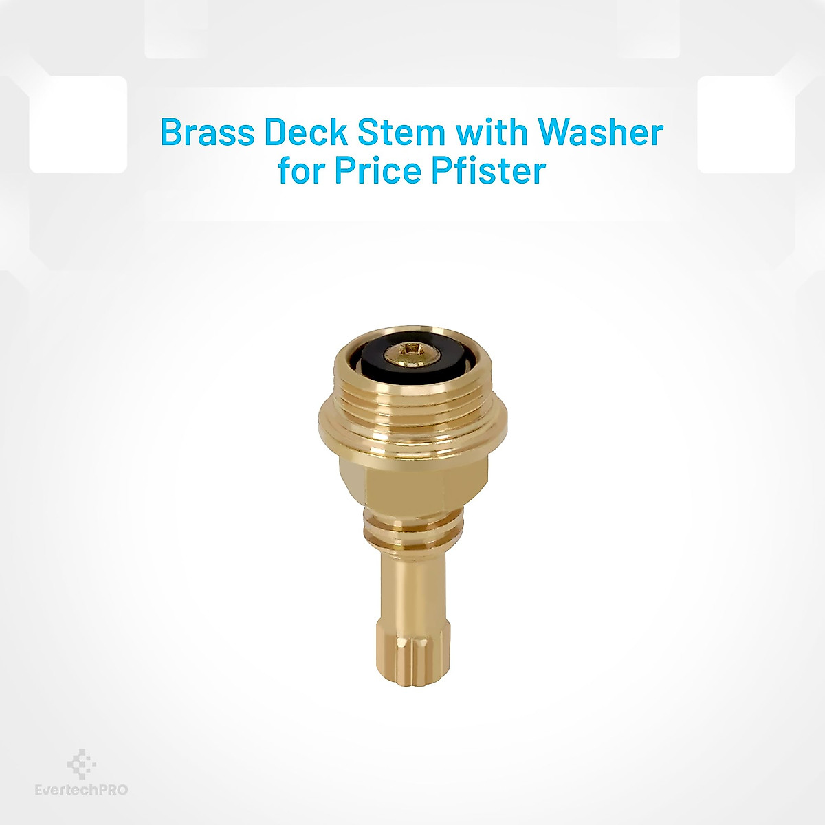 EveretchPRO 910-392 Hot/Cold Compression Stem with Bonnet for Faucets, Brass