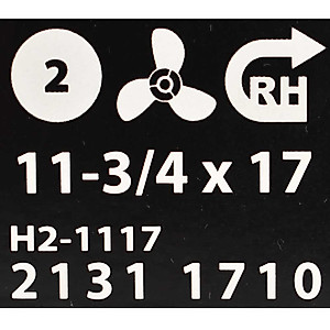Turning Point Hustler 3-Blade Modular Prop/Aluminum, 11.75 Dia. X 17 Pitch, Rh