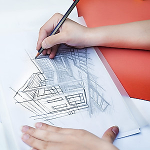 LOUPELLER 8.5” x 11” Tracing Paper for Drawing – 75 Sheets of 32lb / 50gsm – Wrinkle Free Highly Transparent Tracing Paper Pad – Works with Pen, Pencil & Marker – for Artists, Architects & Kids