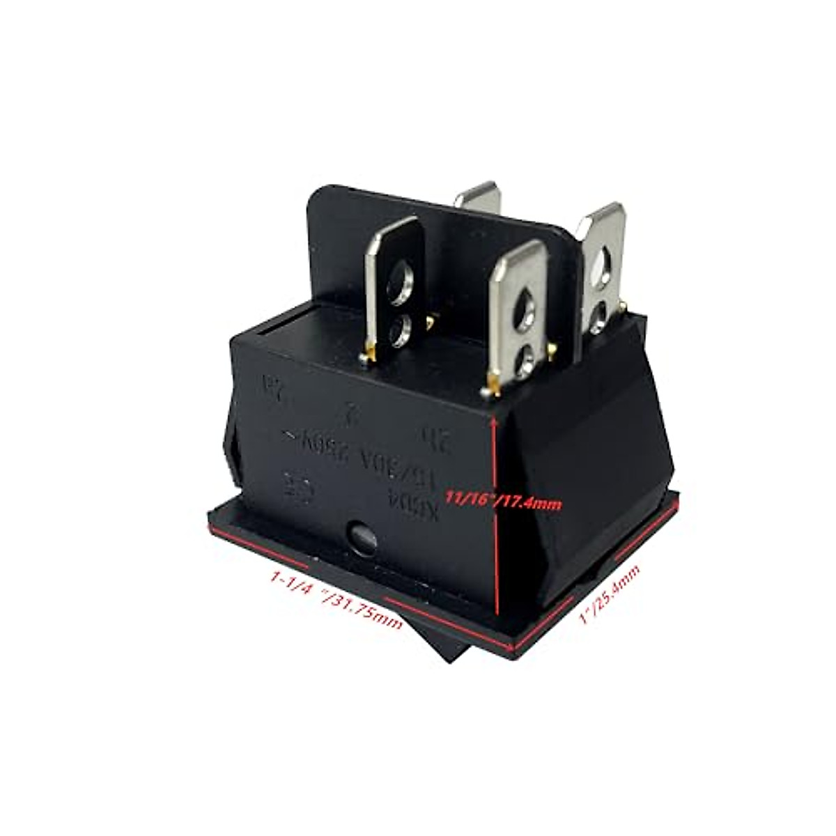POWER PRODUCTS Direct Replacement 4 Pin On Off Black Switch Rocker for Predator 1800W 4000W 4375W 6500W for Champion 3500/4000W Open Frame Inverter Generator for Generac 0H3375028 Manual Recoil Start