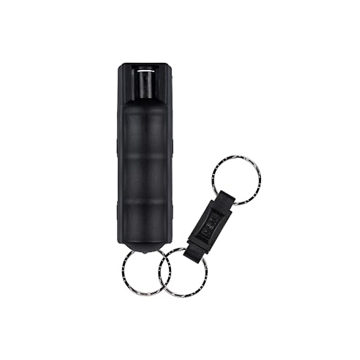 SABRE Self Defense Spray, 3-in-1 Formula Contains Max Strength Pepper Spray, CS Military Tear Gas & UV Marking Dye, Quick Release Key Ring for Easy Carry, Finger Grip for More Accurate Aim, 0.54 fl oz