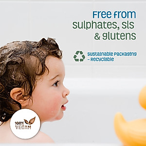 Nature's Baby Conditioner & Detangler - Formulated for Problem and Sensitive Skin - Sulfate Free, No Artificial Fragrances and pH Neutral - Lavender Chamomile 8 oz