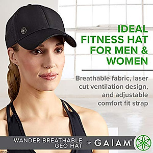 Gaiam Running Hat - Wander Geo Breathable,Blush