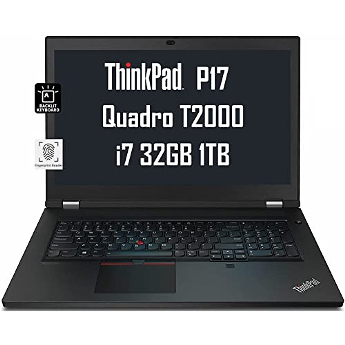 Lenovo Thinkpad P17 17.3" FHD IPS (Intel 6-Core i7-10750H, 32GB RAM, 1TB PCIe SSD, Quadro T2000 4GB Graphics) Mobile Workstation Laptop, Backlit, Thunderbolt, Fingerprint, Windows 10 / 11 Pro