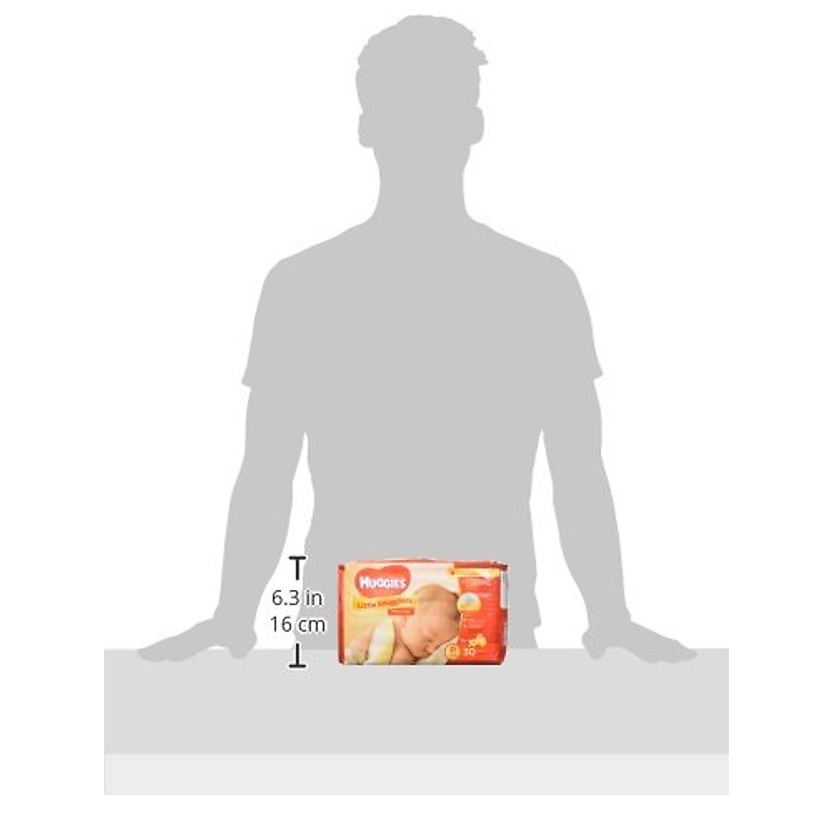 Huggies Gentle Care Preemies Diapers, Size P, 30-Count