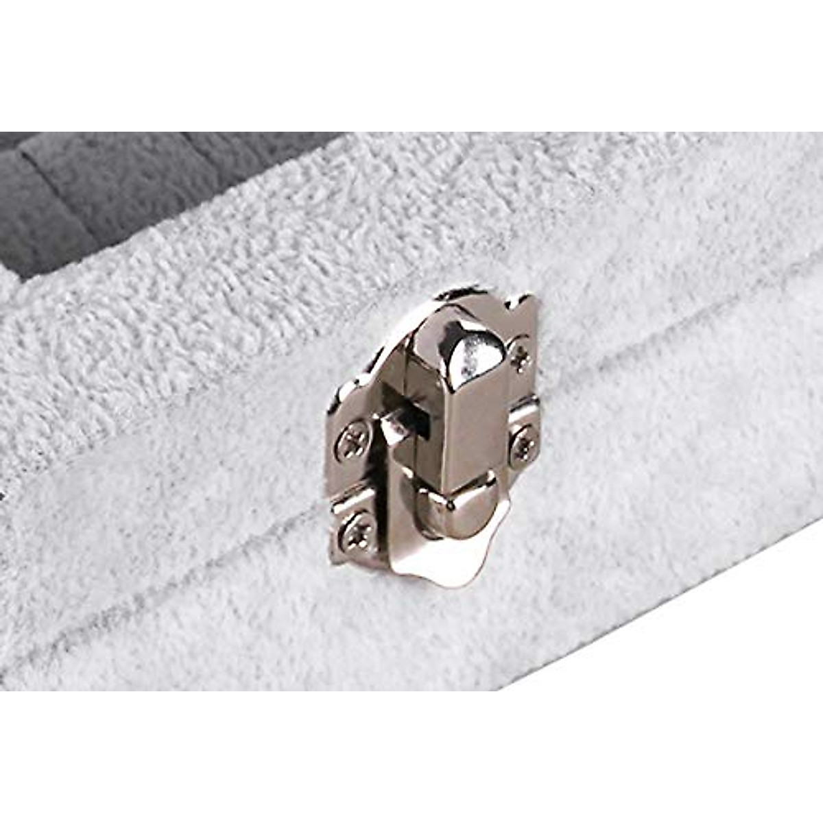 AUTOARK Ice Velvet Clear Lid 55 Pairs Earring Tray Showcase Display Organizer,AJ-024