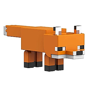 Mattel Minecraft Fox Action Figure, 3.25-in, with 1 Build-a-Portal Piece & 1 Accessory, Building Toy Inspired by Video Game, Collectible Gift for Fans & Kids Ages 6 Years & Older