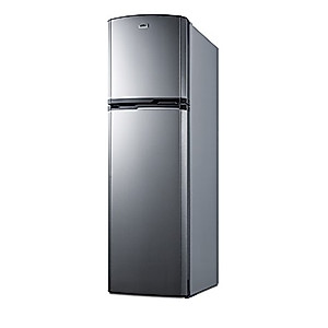Summit FF948SS 8.8 cu.ft. Frost-Free Refrigerator-Freezer In Slim 22” Width For Small Kitchens, Stainless Steel