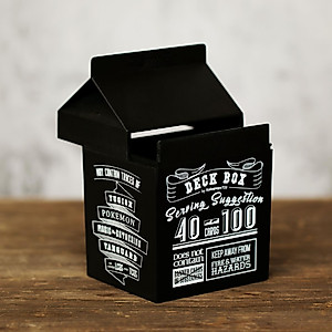 KakapopoTCG Deck-fast (Black): Deck Box, Dice Box, MTG Magic FaB YGO DND Spell Cards EDH Commander FaB PTCG TCG