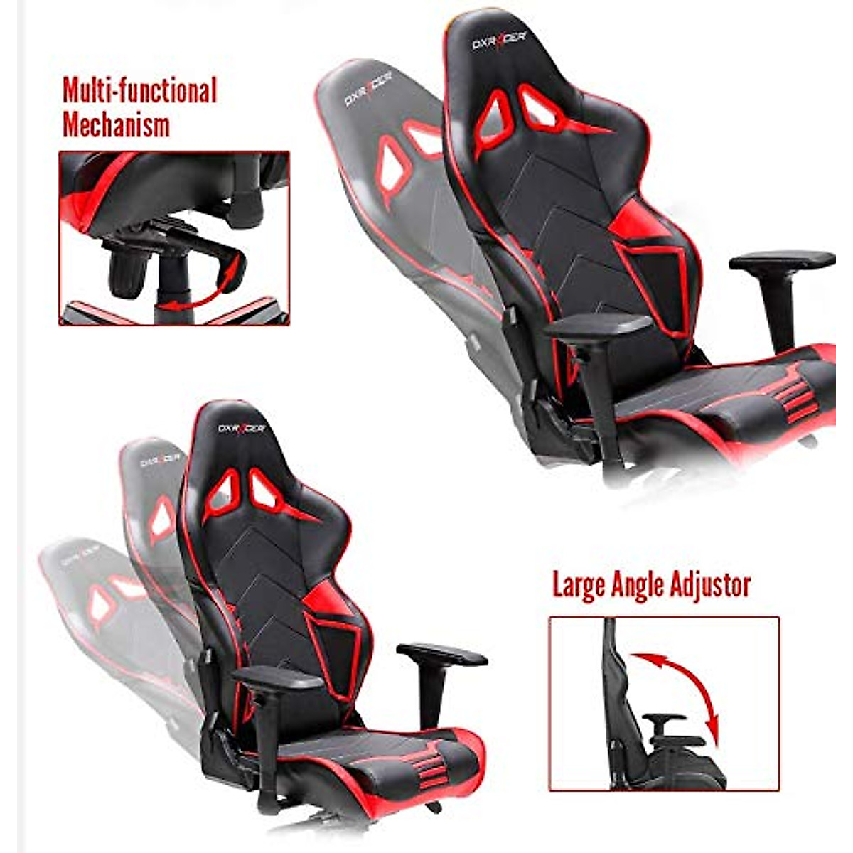 DXRacer Craft Pro Gaming Chair, Extra Large, Black/Red4