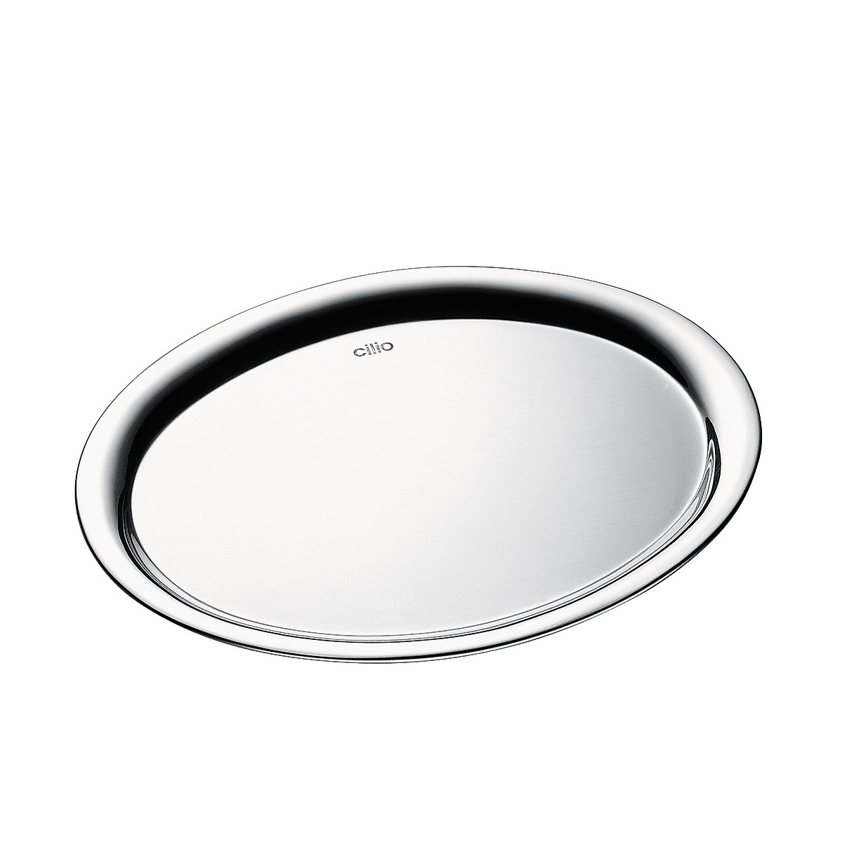 Cilio 18/10 Mirrored Finish Stainless Steel Oval Serving Tray, 10.5-Inch x 8.25-Inch