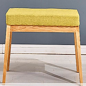 Nordic Bench-Dining Chair Solid Wood Simple Dining Stool Home Low Stool Fashion Shoes Square Stool Dining Stool Bed Tail Stool Footstool (Color:Green)