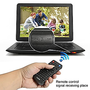 17.9" Portable DVD Player with 15.6" Large HD Screen,Support AV-in/Out and Multiple Disc Formats ,High Volume Speaker,with Extra Carrying Bag,Black……