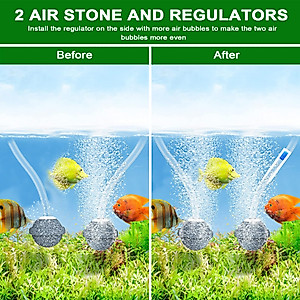 Solar Pond Aerator with Air Pump, 3 Modes(18H/36H/72H) Solar Aerator for Ponds Outdoor, 4W & 2200 mAh Solar Powered Air Pump with Bubble Regulator for Small Fish Pond, Stock Tank, Aquarium Hydroponics