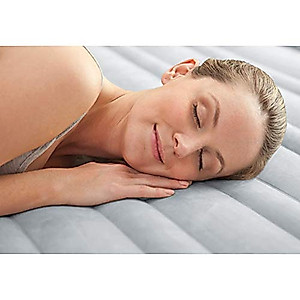 Intex Comfort Plush Elevated Dura-Beam Airbed with Internal Electric Pump, Bed Height 22", Queen