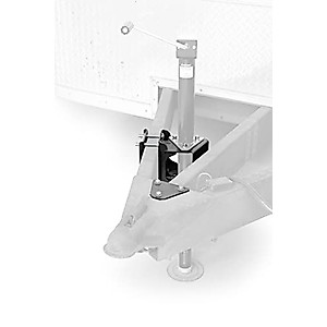 Camco Trailer Tongue Jack Bolt-On Relocation Kit | Allows for Easy Trailer Relocation | Provides Ample Tailgate Clearance Without Obstruction | for 3-Bolt & A-Frame Style Tongue Jacks (50015), Black