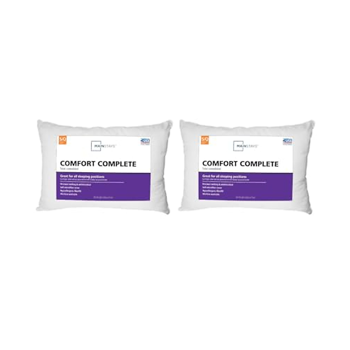 Diavanih Comfort Complet Pillows Queen Size Set of 2 Pack Soft Medium Support Hypoallergenic Plush Down Alternative Bed Pillow for Back, Stomach or Side Sleepers,20x28in