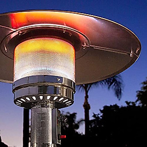 48000 Btu Outdoor Heaters for Patio - Patio Heater Propane, Outdoor Heater with Wheels, Ground Plugs, Propane Heater for Garden, Party, Backyard