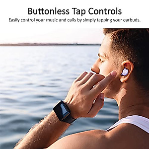 iLuv TS100 Sports Wireless Earbuds, Secure Earhooks, Bluetooth, Built-in Microphone, IPX7 Waterproof & Shock Protection, Compatible with Apple & Android; Includes Charging Case and 4 Ear Tips, Purple
