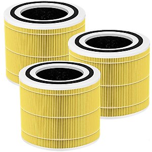 Carmerny Core 200S True HEPA Pet Replacement Filters Compatible with LEVOIT Core 200S Smart WiFi Air Cleaner Purifier, 3-Stage H13 Grade True HEPA Filter Set, Core 200S-RF, 3-Pack
