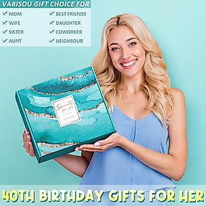 40th Birthday Gifts for Women Her, Funny Turning 40 Year Old Gifts, Best 40 Fabulous 1985 Birthday Gifts Basket Unique Happy 40th Birthday Gifts Ideas for Her Mom Sister Friend Wife Daughter Coworker