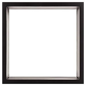 Pinnacle Frames and Accents, Black, Floating Square Wall Shelves Nested Cubes, Set of 3, 9 by 9, 3