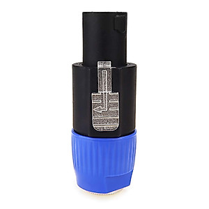 NANYI Speakon to 1/4 Adapter Connector, Upgraded 1/4" Female to NL4FC Male Connectors are for Converting 1/4" Cables to NL4FC Plug for Speaker/Amplifier/Mixer (Speakon to 1/4 Adapter - 2PCS)