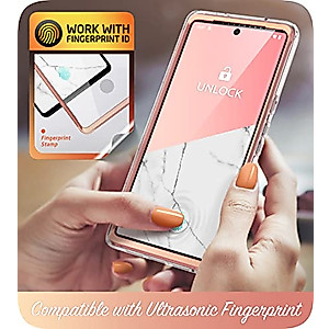 i-Blason Cosmo Protective Case for 6.7-Inch Google Pixel 6 Pro (2021), Marble Pink