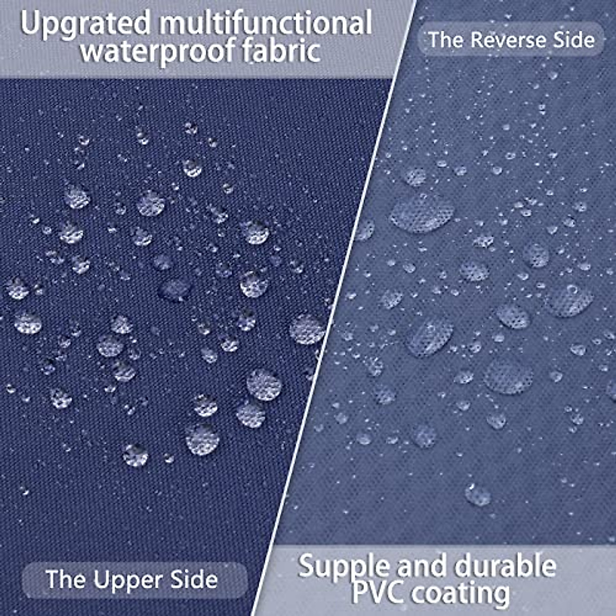 Favoyard Outdoor Seat Cushion Set 24 x 24 Inch Waterproof & Fade Resistant Patio Furniture Cushions with Removable Cover Deep Seat & Back Cushion with Handle and Adjustable Straps for Chair Sofa Couch