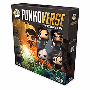 Funko Games Funko Harry Potter 100 Funkoverse - (4 Character Pack) ENGLISH Board Game, Multi Colour - Light Strategy Board Game for Children & Adults (Ages 10+) - 2-4 Players - Gift Idea