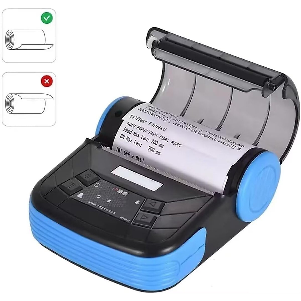 GZGYNADAST NOT for iOS/ipad/MAC/iPod, only Compatible with Android/Windows,80mm Portable Bluetooth Receipt Thermal Printer Wireless Ticket Bill Invoice pos Printer for Small Business