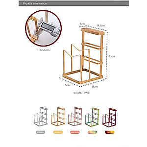 Knife Holder Bakeware Organizer Pot Lid Holder Rack for Pots, Cake Molds, Cutting Boards, Mats, Cookware-Rose Gold