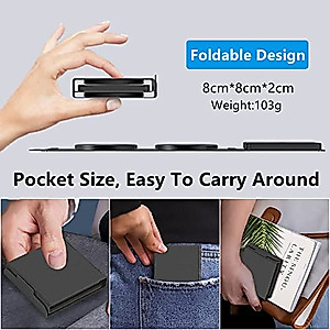 [Dual 15W] Foldable Fast Wireless Charger, 3 in 1 Travel Magnetic Wireless Charger, Wireless Charging Pad Compatible with Mag-Safe Charger for iPhone 14/13/12, Samsung Galaxy, Apple Watch, AirPods Pro