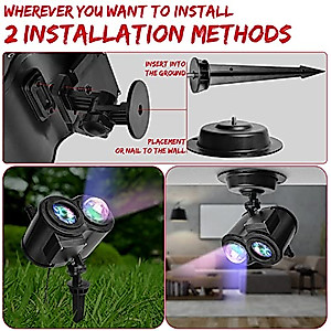 Christmas Projector, Snowflake Lighting Projector with Remote Control, Galaxy Star Night Light Projector for Kids Bedroom/Party/Home Decor/Gift