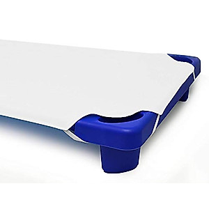 Cot Sheets for Daycare Standard Size-Pack of 12 Daycare for Toddler and Preschoolers Cot Bed Fitted Sheets for Daycare Cots-Daycare Mat Sheet-White Toddler Daycare 23" x 51"